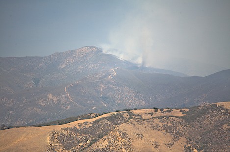 Zaca Fire Moves Into Santa Cruz Drainage - The Santa Barbara Independent