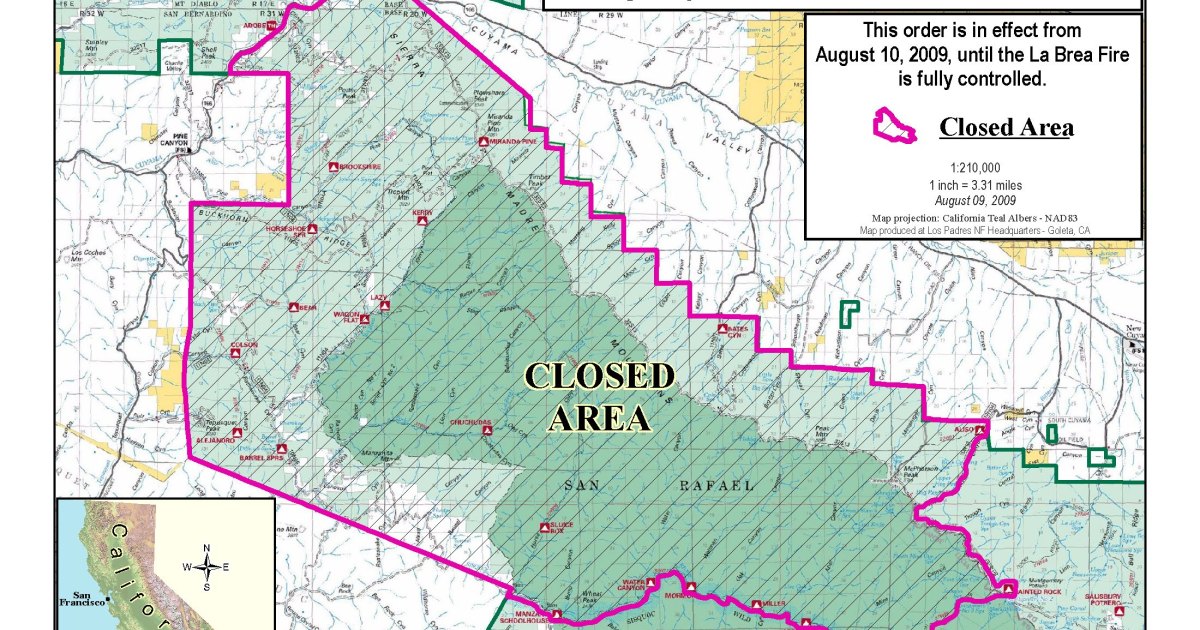 Expanded Evacuation Orders Issued in La Brea Fire - The Santa Barbara ...
