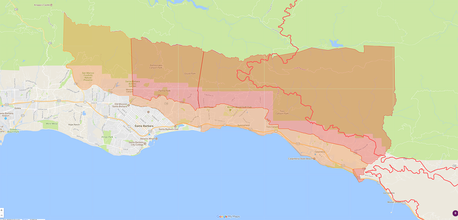 Why a Good Thomas Fire Map Was Hard to Find - The Santa Barbara Independent