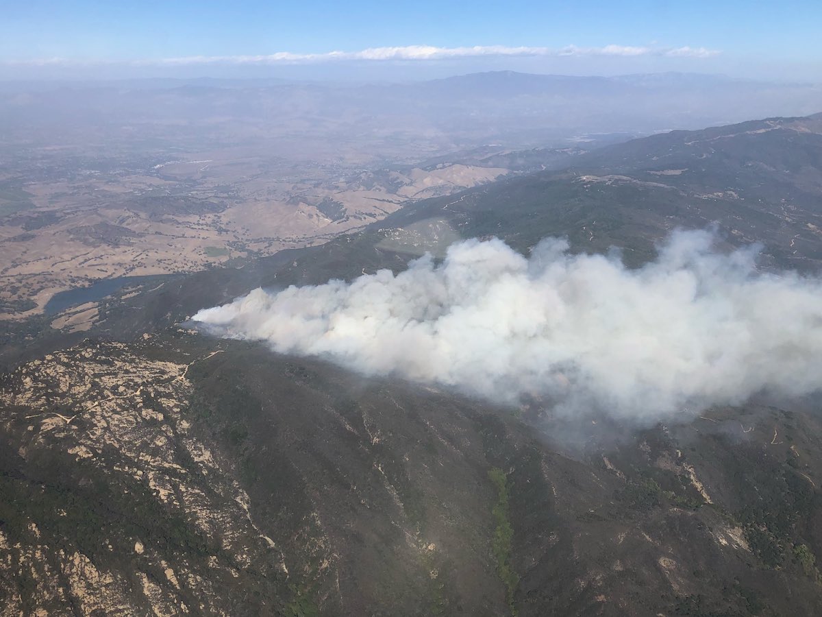Brush Fire in Hills Above Refugio - The Santa Barbara Independent