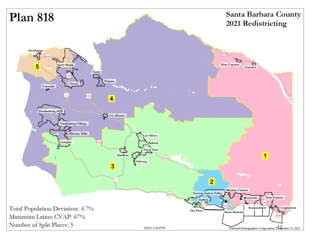 Goleta Chooses Maps in County Supervisor Redistricting - The Santa ...
