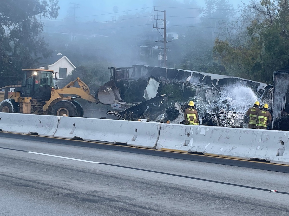 Crash on Highway 101 Causes Closure of Northbound Lane by Summerland ...