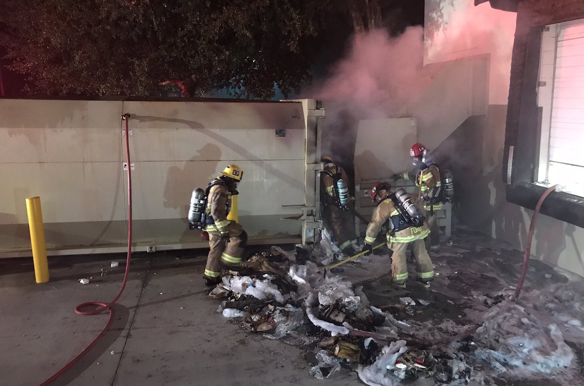 Goleta Trash Compactor Catches Fire Early Morning Monday - The Santa ...