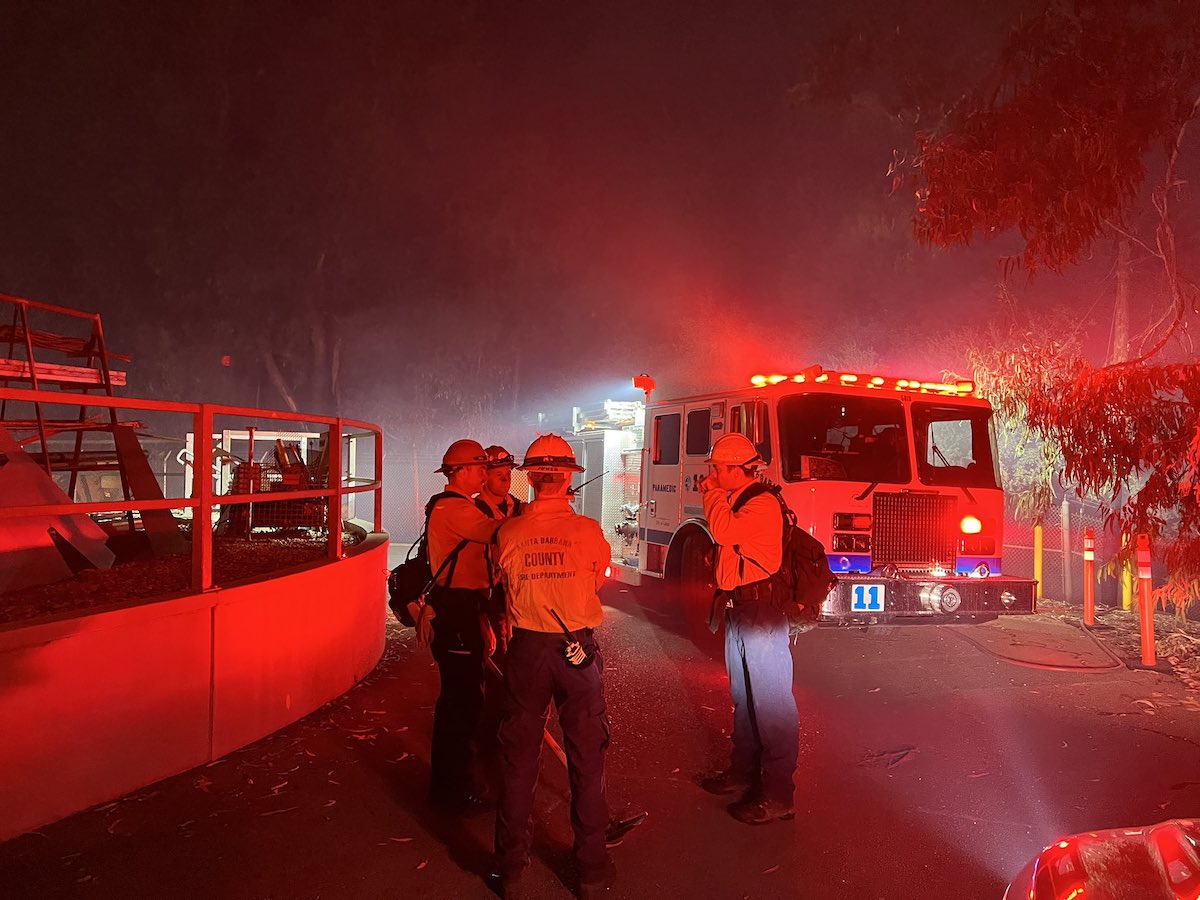 Fire Erupts near Midnight Along Goleta's Atascadero Creek - The Santa ...