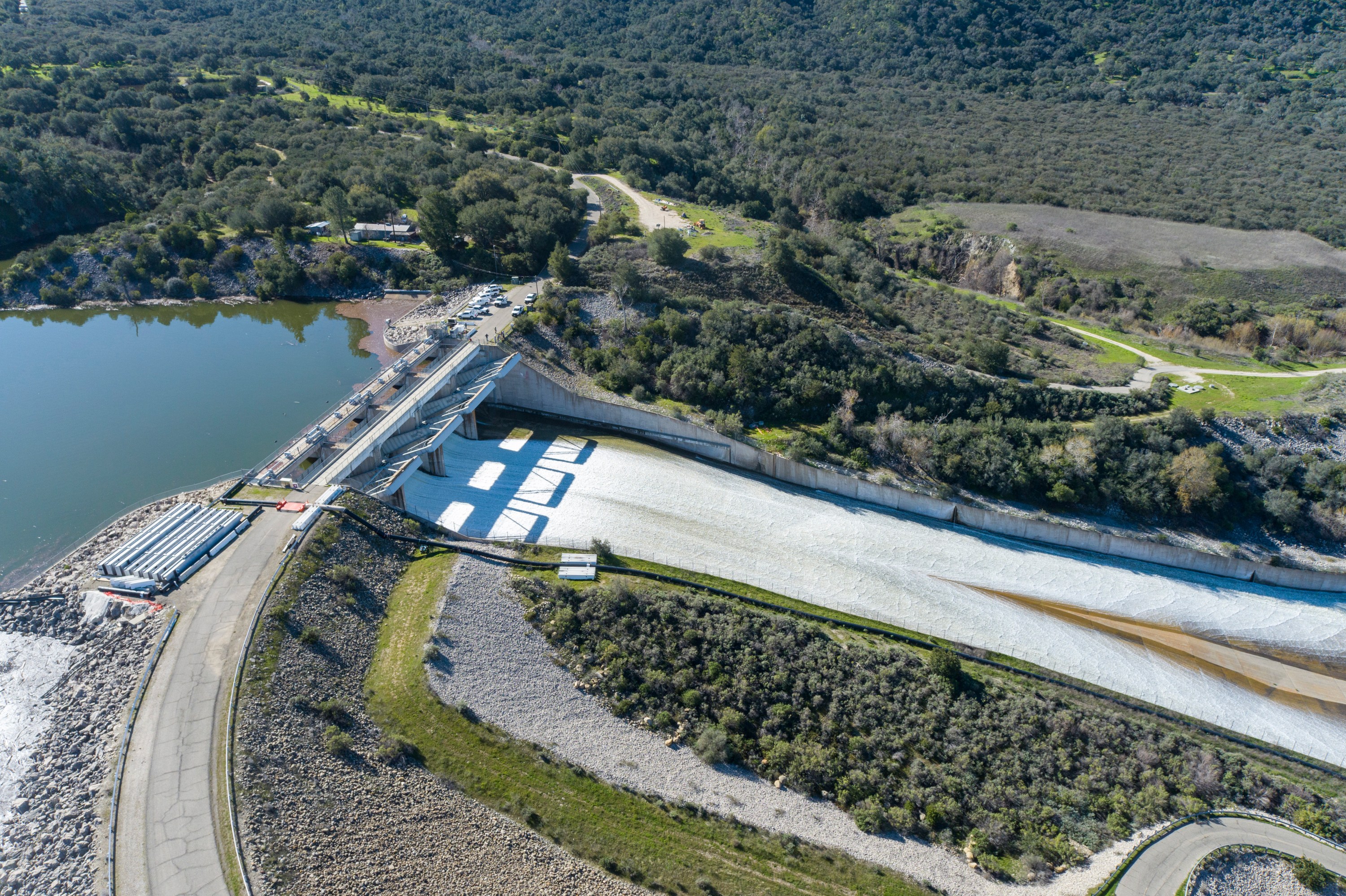 Lake Cachuma Spills for First Time in More than a Decade - The Santa ...