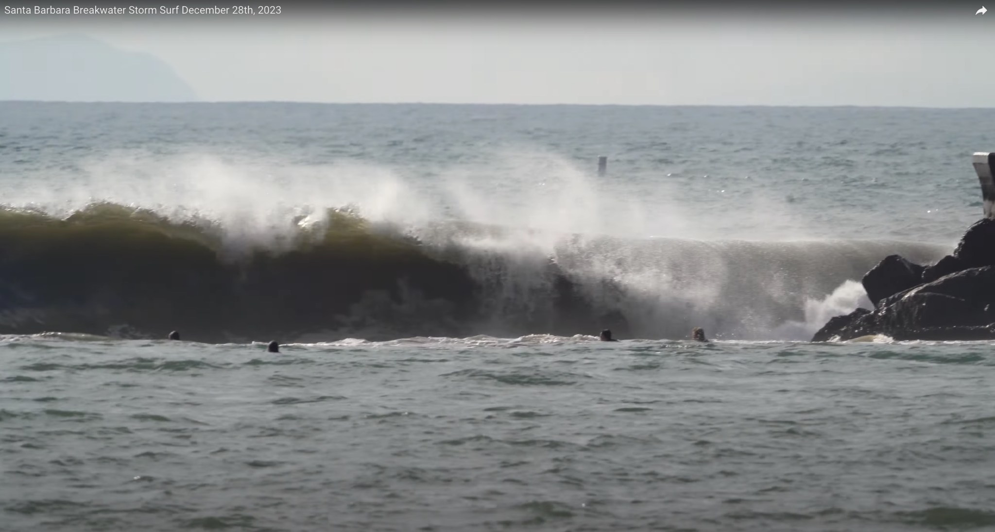 Steep Waves at Santa Barbara Breakwater - The Santa Barbara Independent