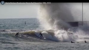 Steep Waves at Santa Barbara Breakwater - The Santa Barbara Independent