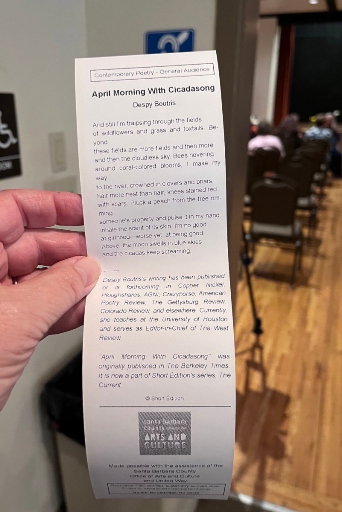 Santa Barbara Celebrates Poetry in Parks - The Santa Barbara Independent