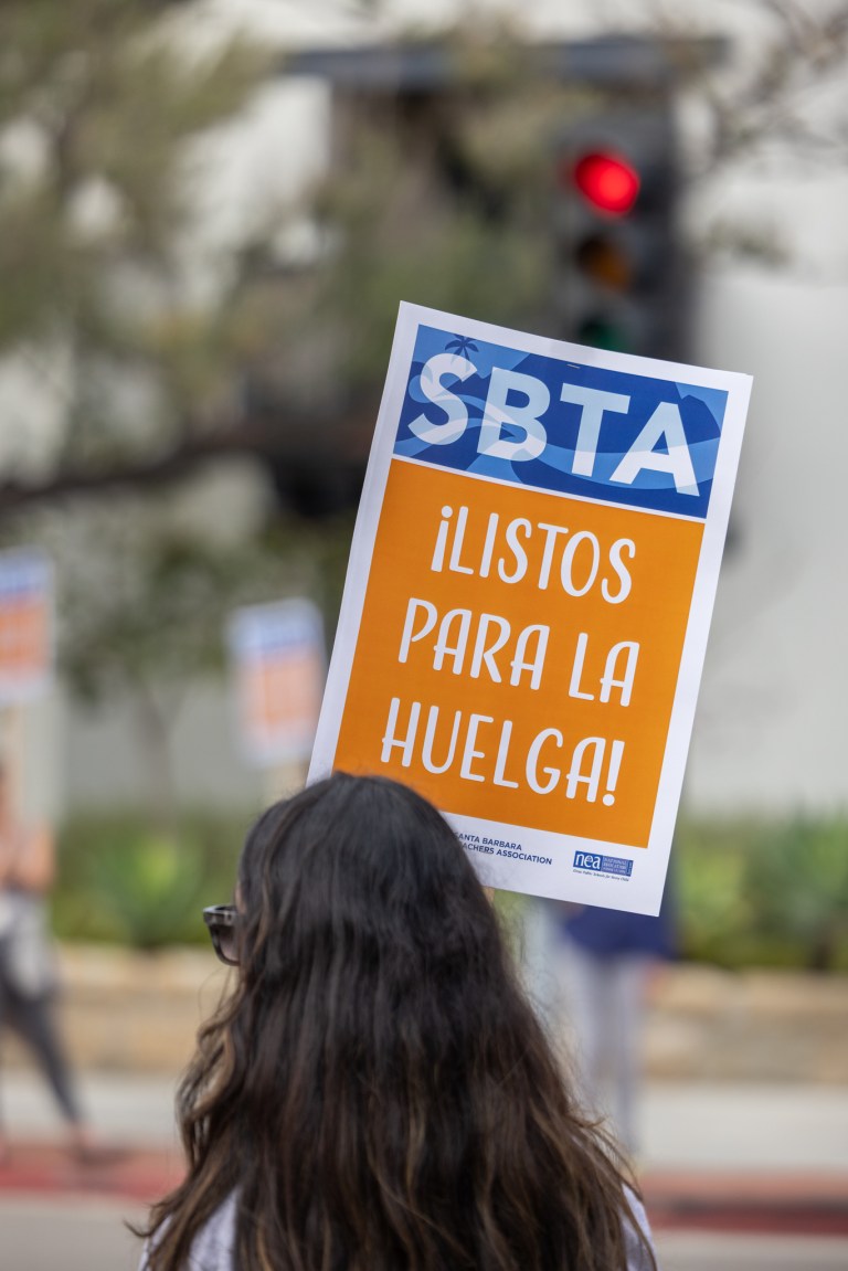 Santa Barbara Teachers Wave ‘Strike Ready’ Signs - The Santa Barbara ...