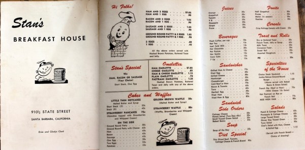 Stan’s Breakfast House 1960 - The Santa Barbara Independent
