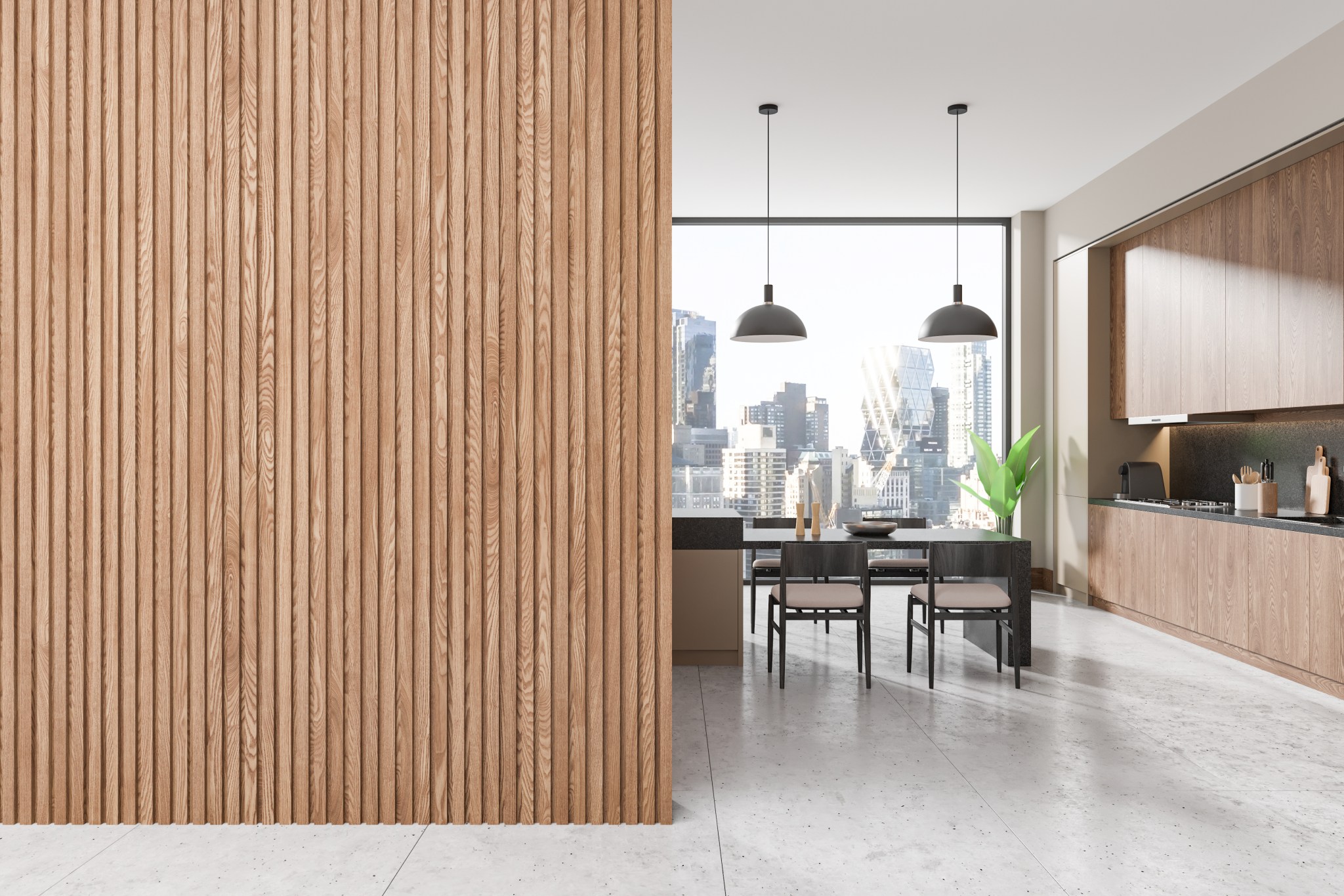 Wood Slat Wall Paneling: Add Vertical Verve to Your Decor - The Santa ...