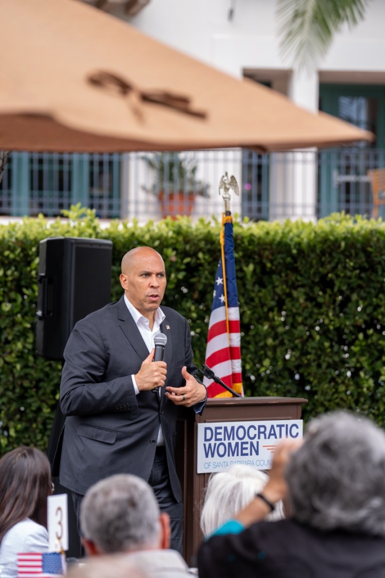 Cory Booker Electrifies Crowd at Democratic Women of Santa Barbara ...