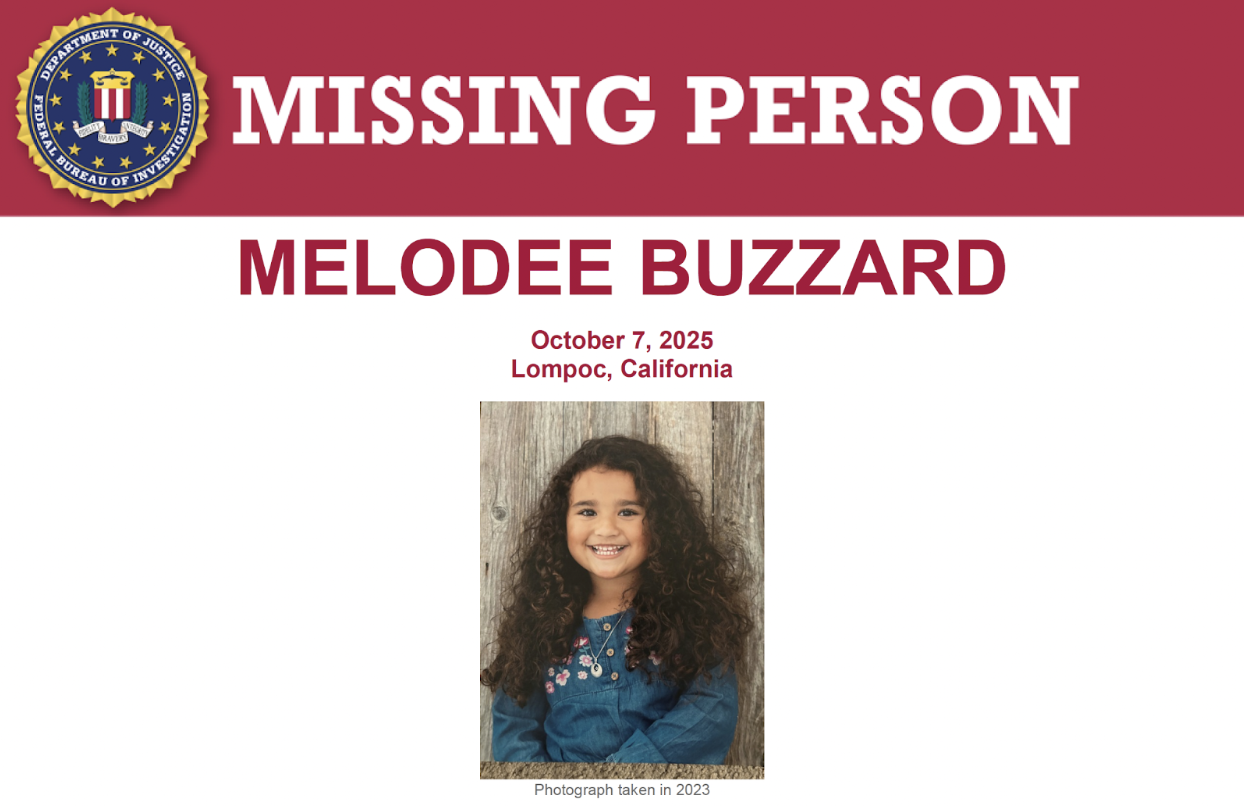 FBI Joins Search for Missing Lompoc Girl Melodee Buzzard - The Santa ...
