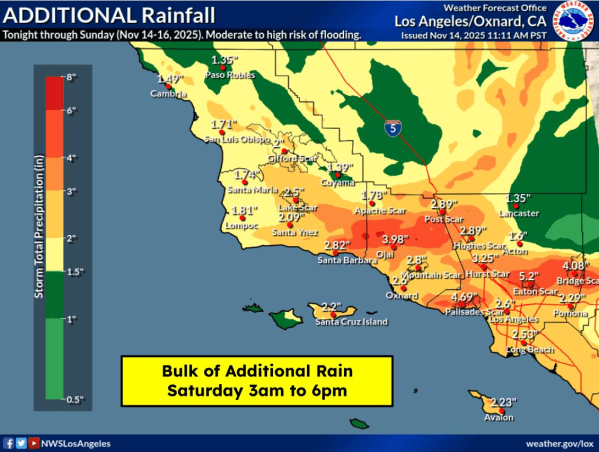 First Wave of Storm Causes Localized Flooding, Road Hazards in Santa ...