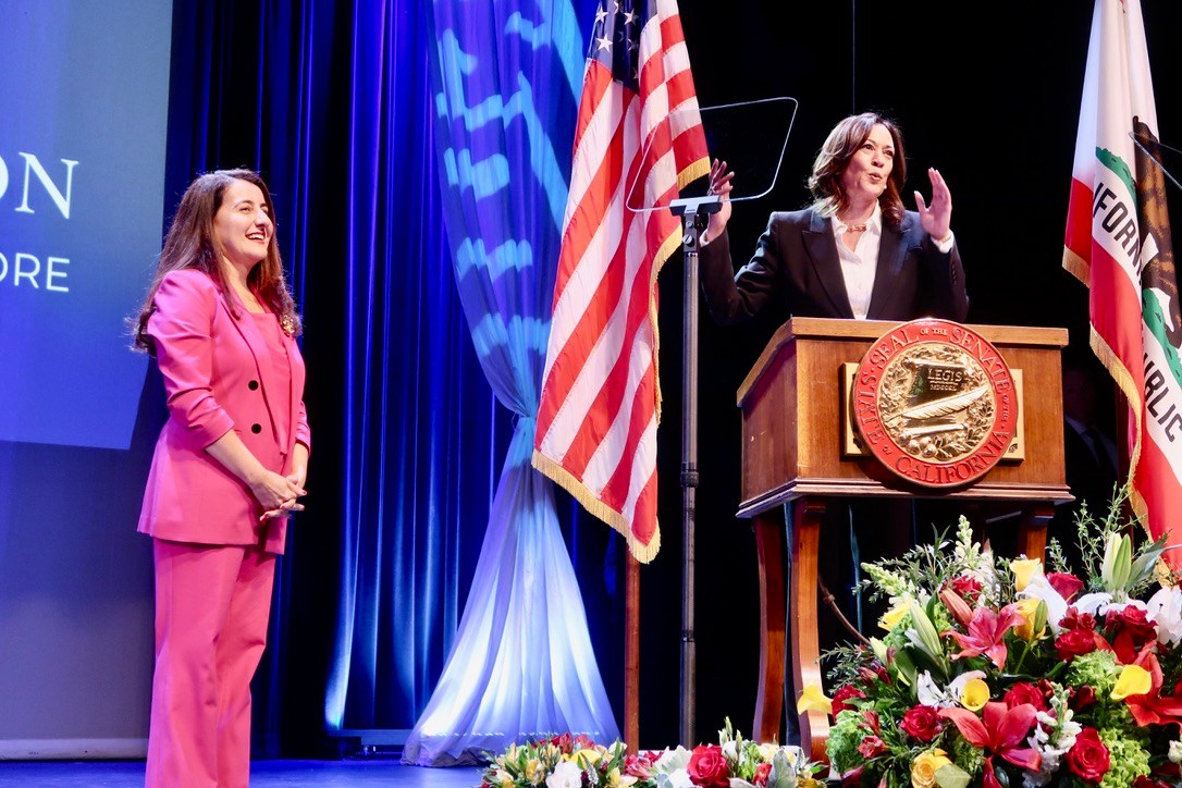 Monique Limón Sworn In as California Senate Leader by Kamala Harris in ...