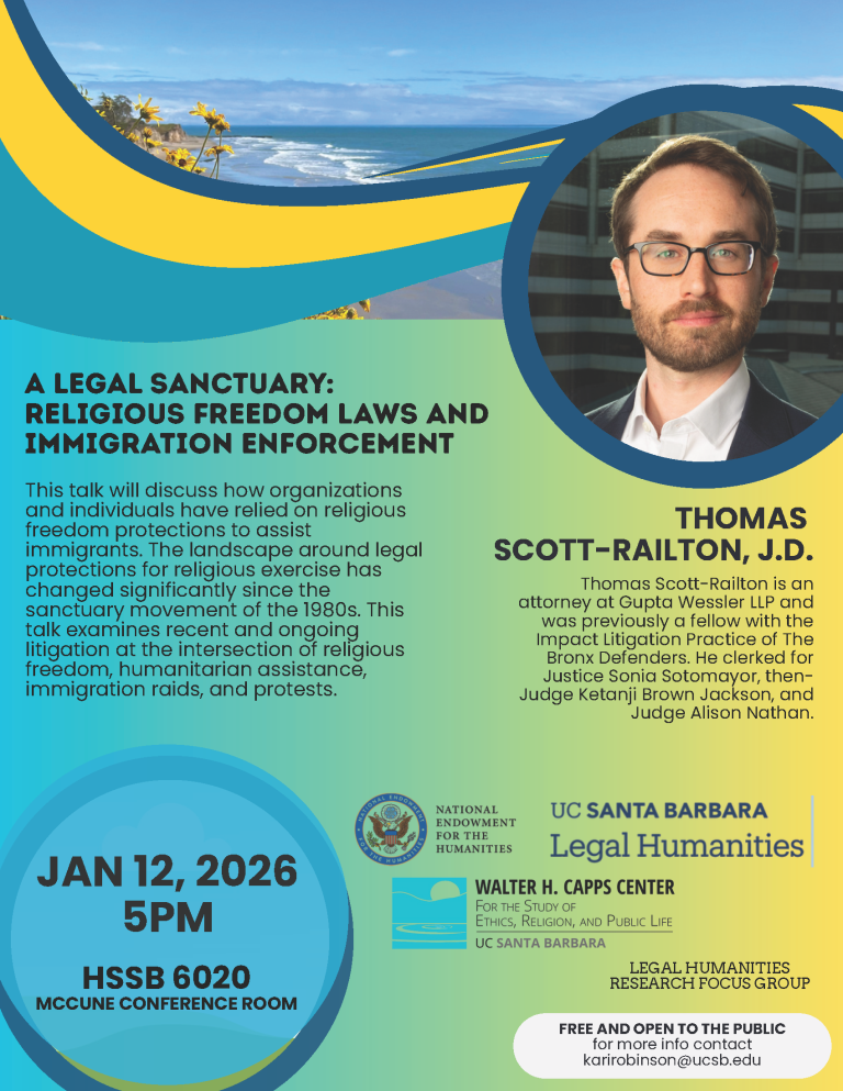Lecture: Thomas Scott-Railton - "Religion and Immigration" - The Santa ...