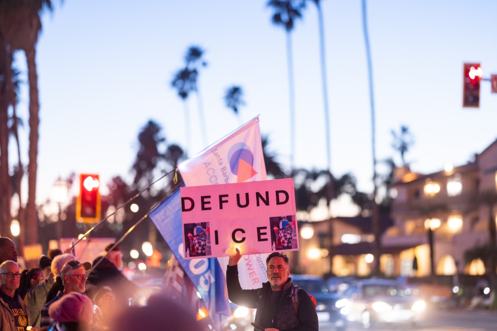 Santa Barbara Community Holds Vigil for Renee Good and Alex Pretti ...