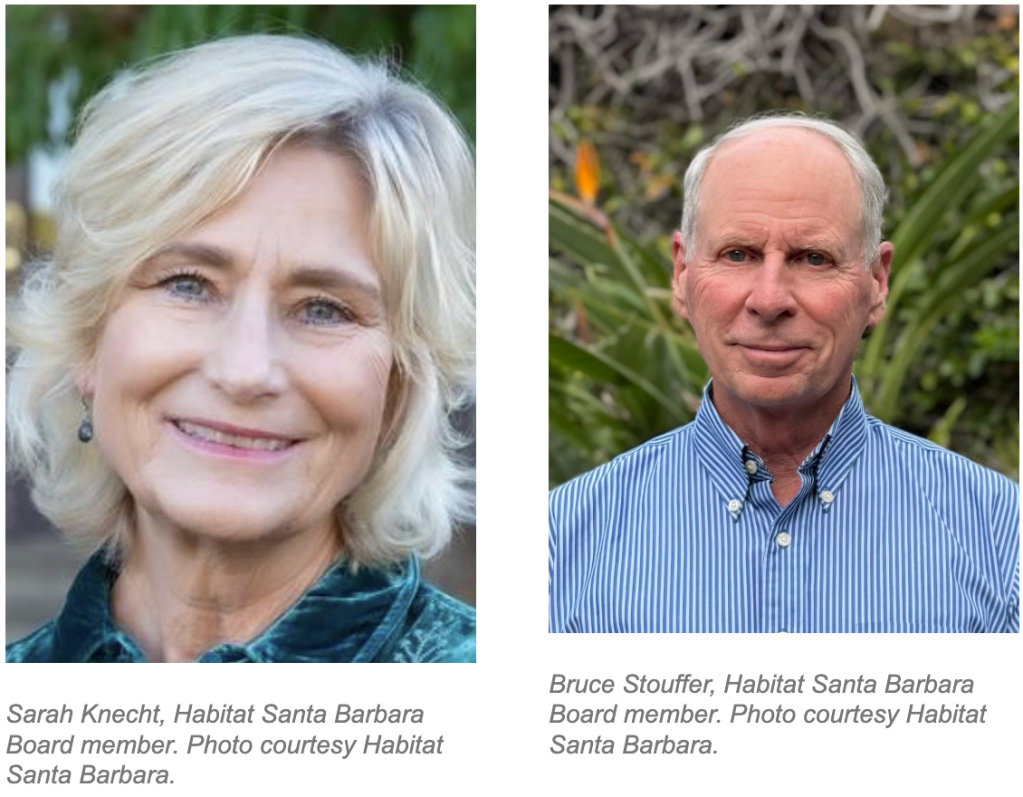 Sarah Knecht and Bruce Stouffer join Habitat Santa Barbara Board - The ...