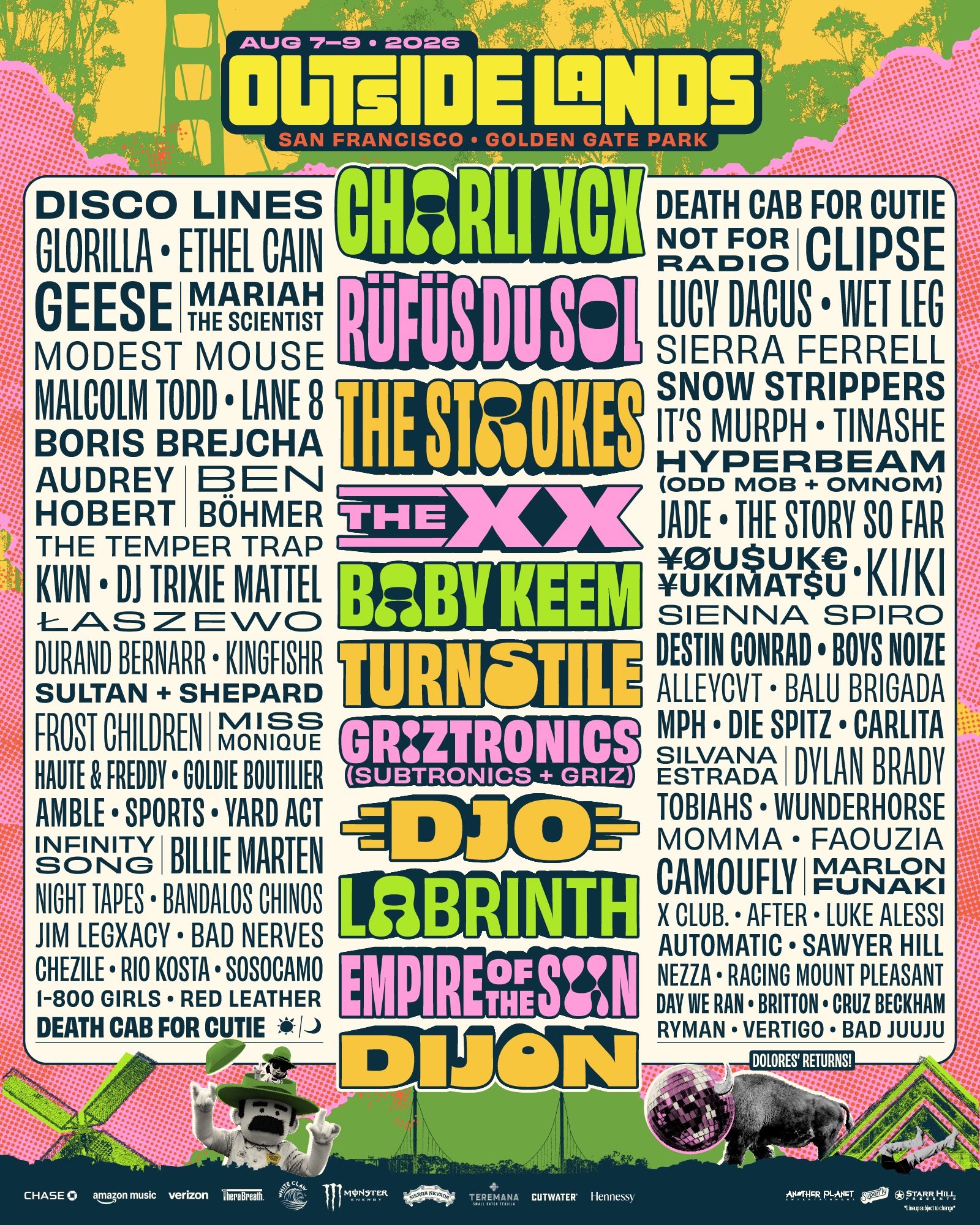 Outside Lands 2026 Lineup Reveal - The Santa Barbara Independent