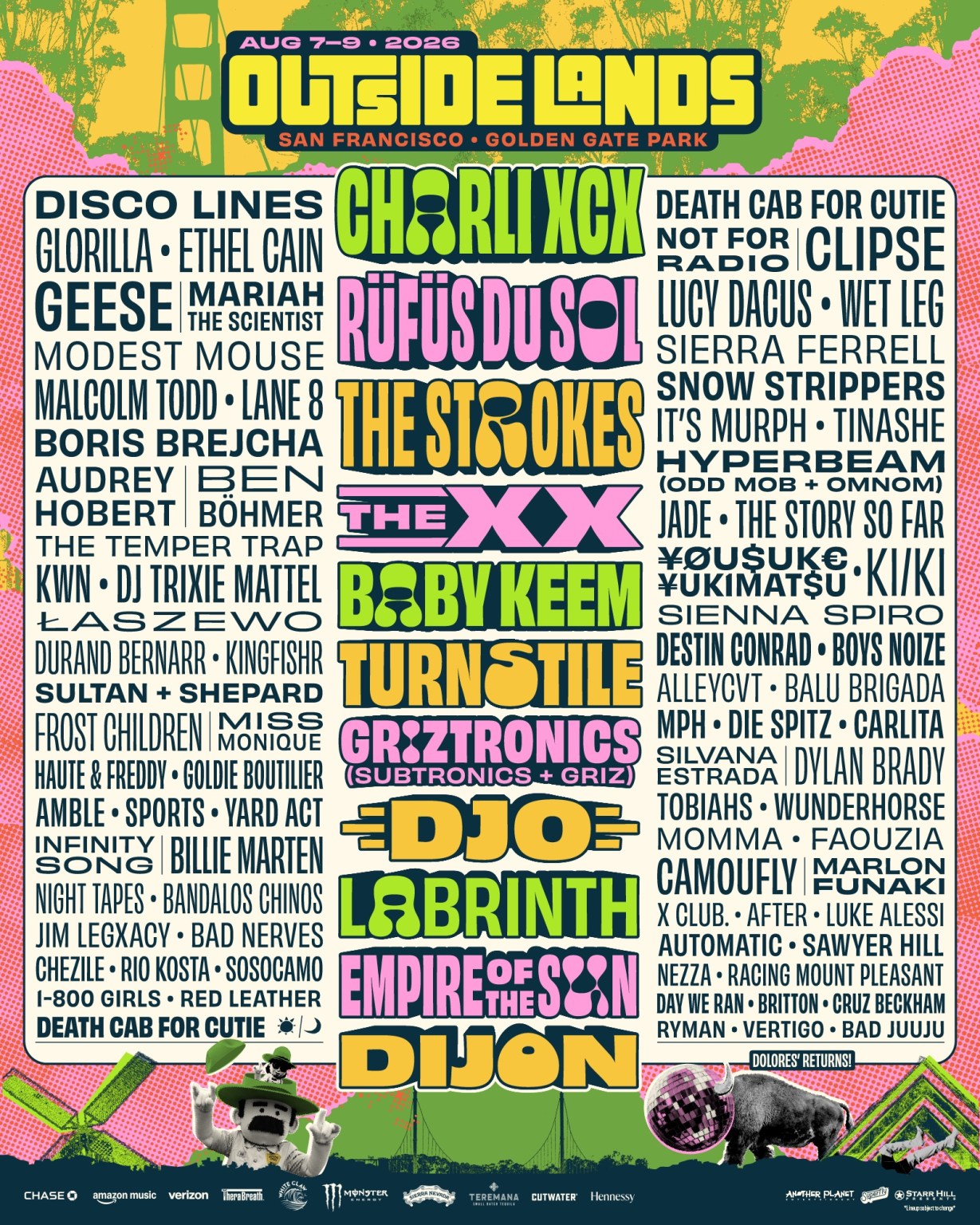 Outside Lands 2026 Lineup Reveal - The Santa Barbara Independent