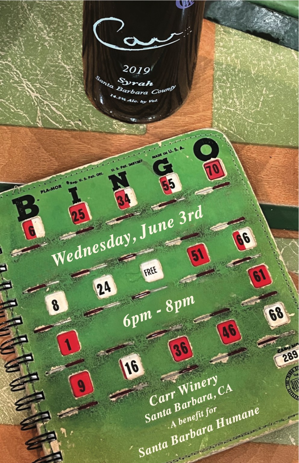 Bingo for Bottles at Carr Winery - The Santa Barbara Independent