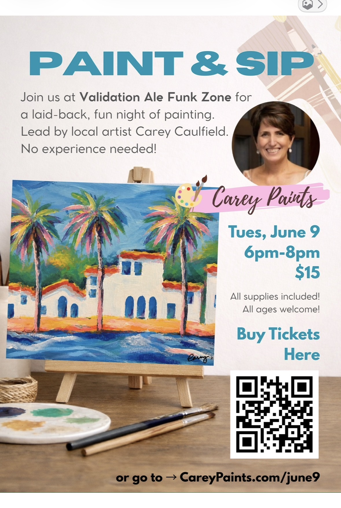 $15 Paint & Sip - Validation Ale - The Santa Barbara Independent